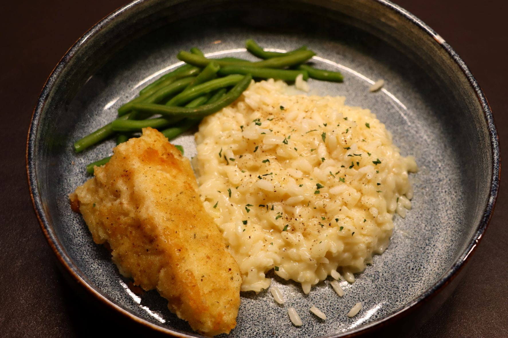 Basic Risotto Bianco with white wine and parmesan