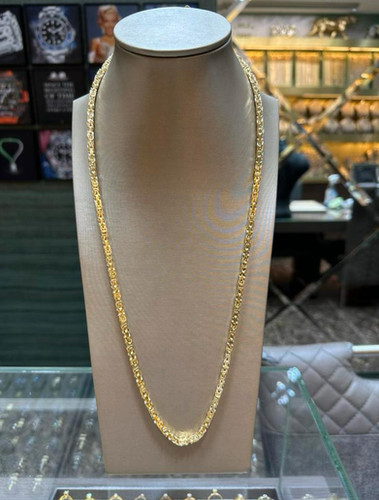 18KT Goud - 97.9 Gram - KONING - Ketting - Koningsketting | Solitaire ...