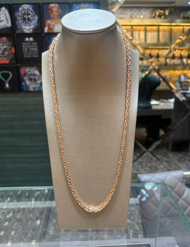 18KT Goud - 100.8 Gram - Ketting - KONING - Rose | Solitaire Jewellery