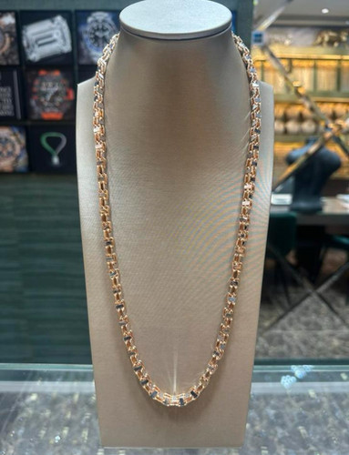 18KT Goud - 30.6 Gram - Ketting - MAGNUM - Rosé Goud | Solitaire Jewellery