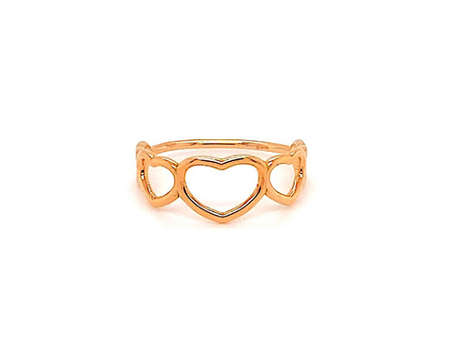 THREE HEARTS RING | Solitaire Jewellery