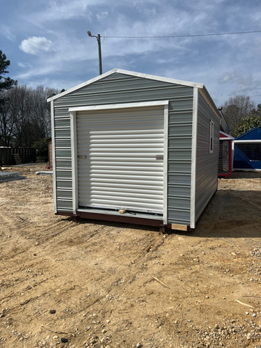 10x16 Returned A-Frame Metal Building - 26215 | Davis Buildings LLC