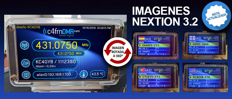 Imágenes para la Nextion 3.2, Simplex y Duplex con Rotación, guía de ...