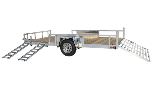 ALUMINUM UTILITY TRAILER SIDE LOAD RAMP 7×14 | Weyers Equipment