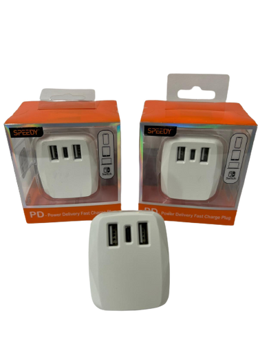 SPEEDY 3 in 1 Adapter Dual USB+PD | Q smart