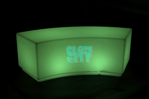 CURVED TRUE LED GLOW BENCH | GLOW CITY