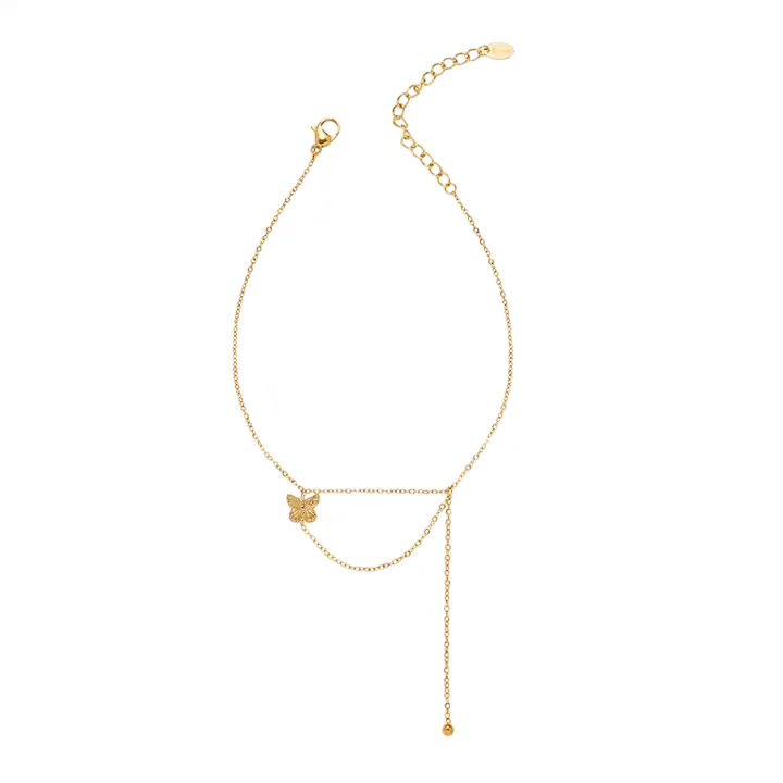 Butterfly Connected Anklet | See Sea