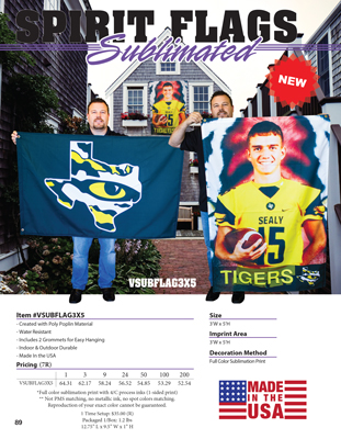 Sublimated Spirit Flag
