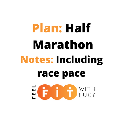 Half Marathon – including race pace | Feel Fit with Lucy