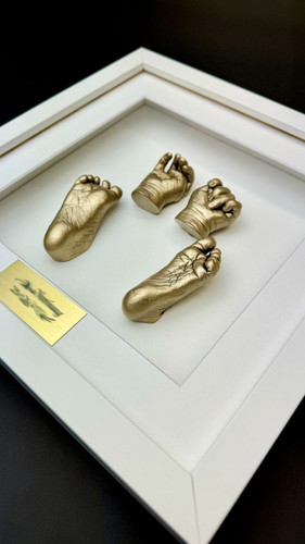 Custom Frame - 4 Cast Layout (no photo) | Hamilton Lifecasting