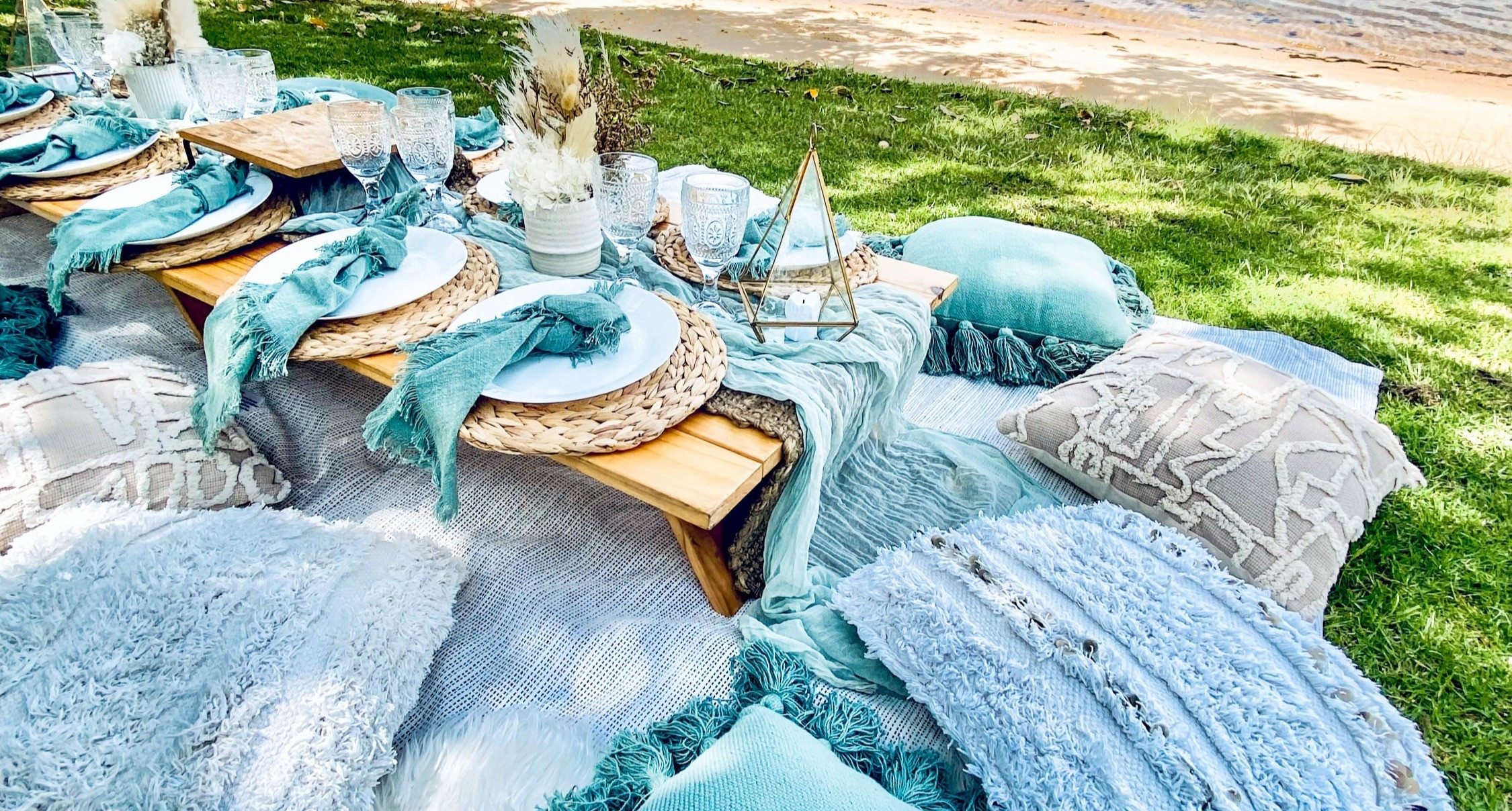 Boho Picnic Booking | Let's Get This Booked | Yellow Lemon Party Hire