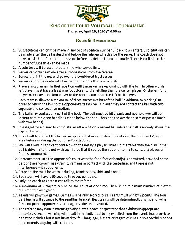 PP Kickball Tournament Rules