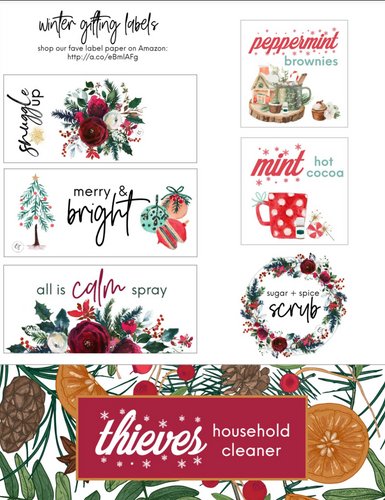 Winter Bottle & Container Labels - Digital Download | Essentially Inspired