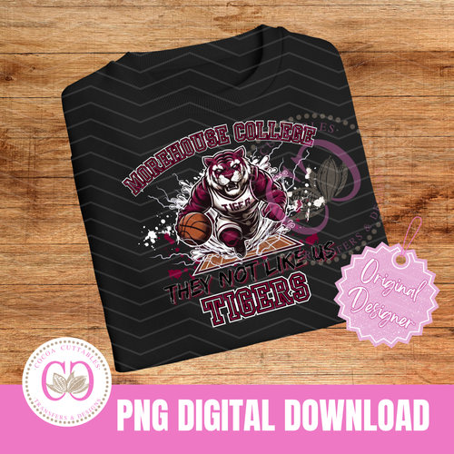Morehouse College Tigers Basketball HBCU College Mascot Digital PNG ...