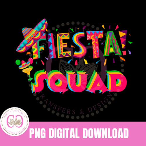 Fiesta Squad PNG Digital File | Cocoa Cuttables