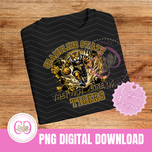 Grambling State Tigers Basketball HBCU College Mascot Digital PNG File ...