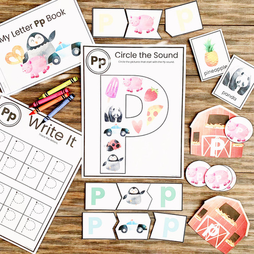 Letter P Printables | Wander and Grow