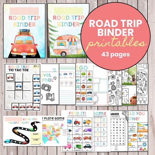 Road Trip and Travel Binder and Printables | Wander and Grow