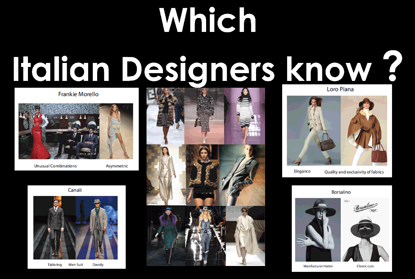 The Italian Fashion Designers