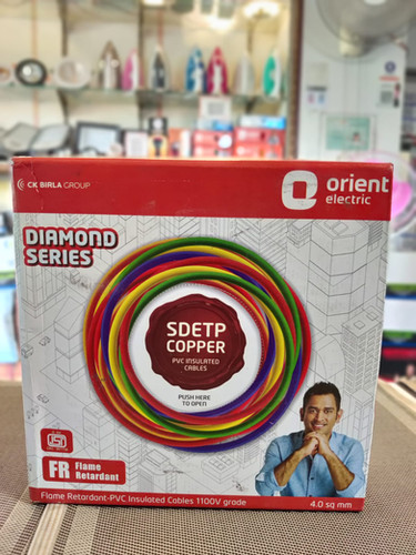 Orient 4 Sq.mm x 90mtr PVC Insulated Single Core Copper Wire | Light ...