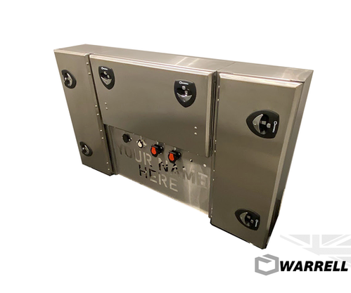 L1700 X H1000 X D300 Polished Stainless Rear of cab module With Suzie ...