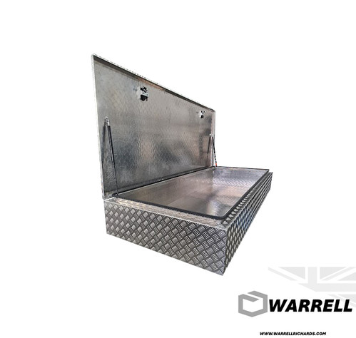 L2500 X H350 X D1000 Aluminium Chequerplate Boat Sail Box With Struts ...