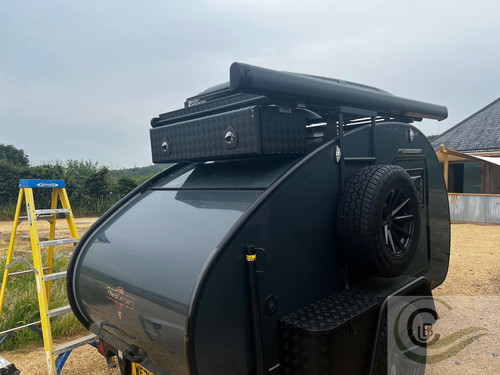 Hero Camper Teardrop Caravan Roof Storage Box With Struts | Custom ...