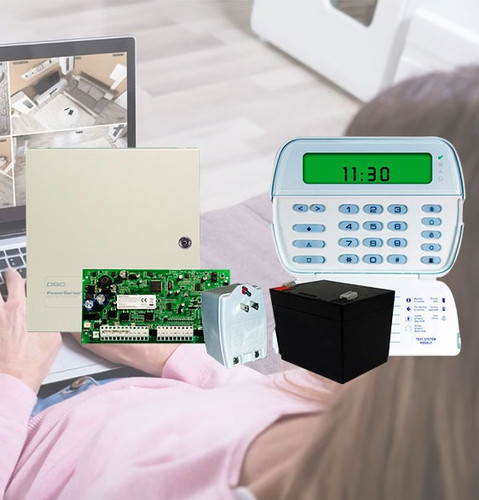 KIT DE INICIO DE ALARMA DSC CON receptor INALAMBRICO | ARSY ALARMAS