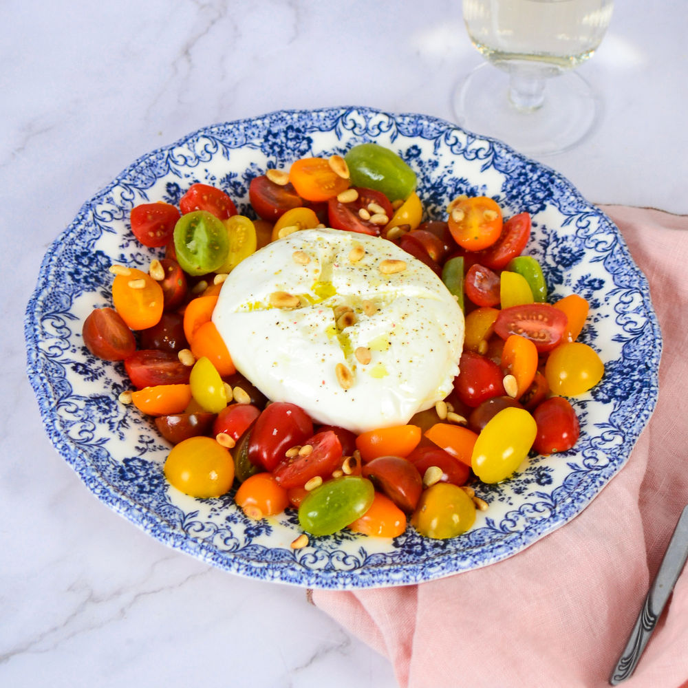 Tomaten buratta salade
