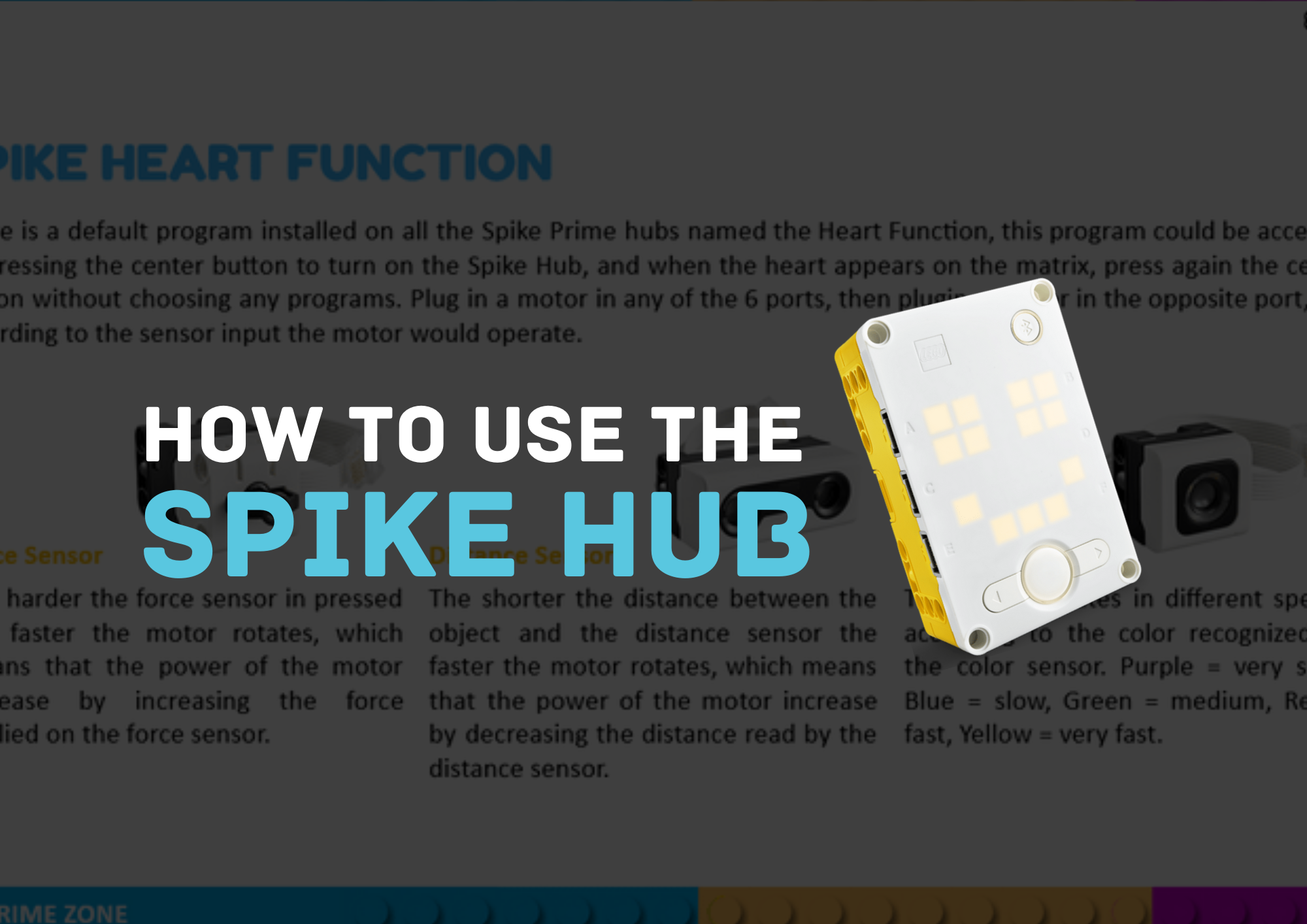 USING SPIKE PRIME HUB