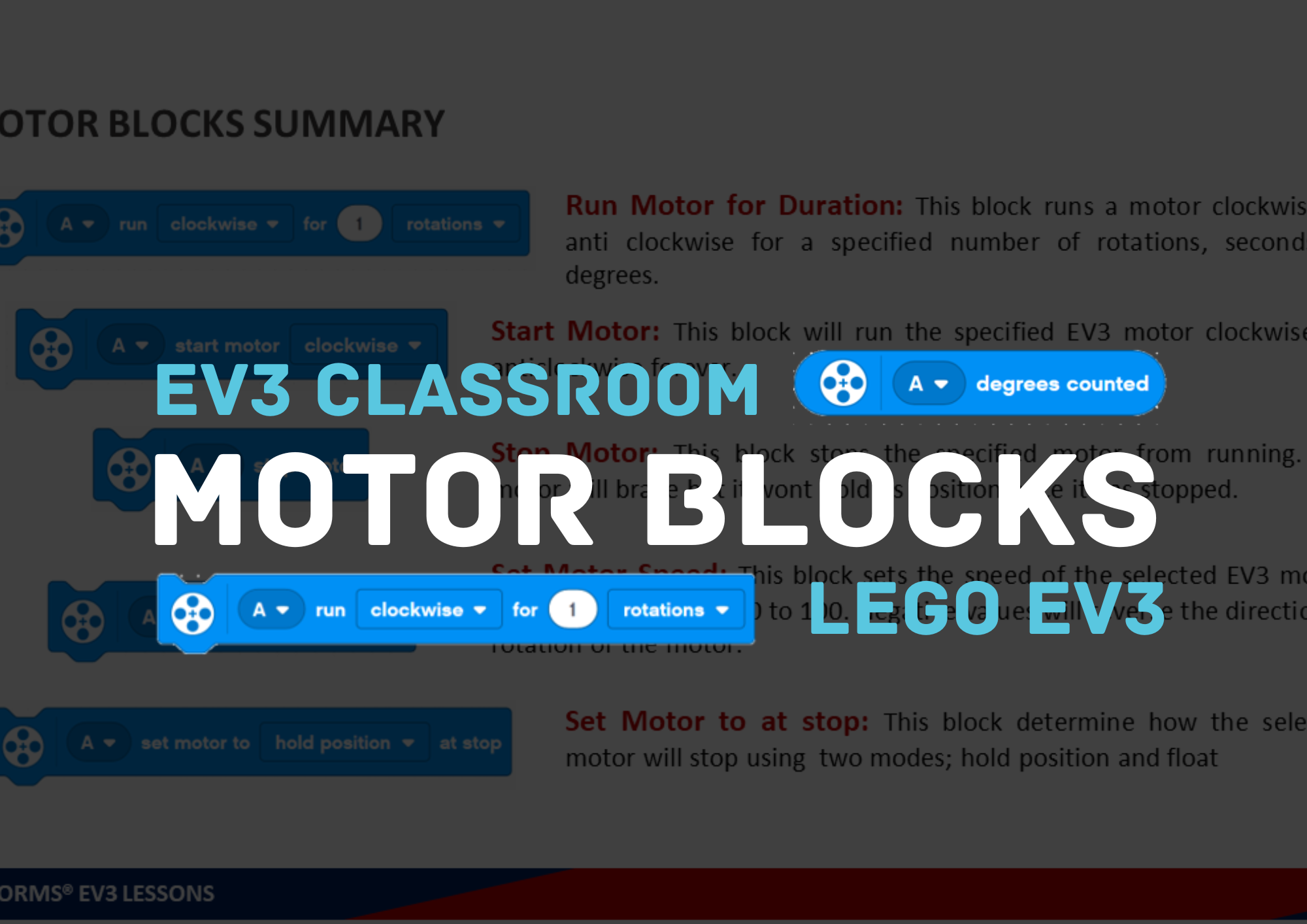CLASSROOM MOTOR BLOCKS
