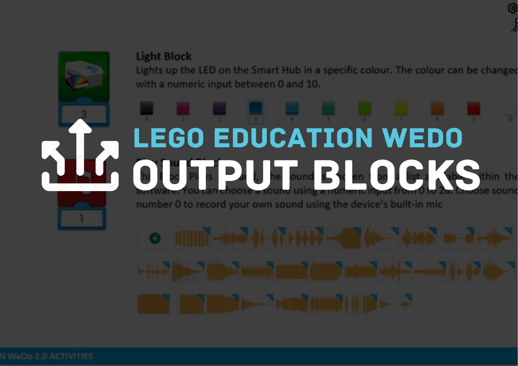 WEDO 2.0 OUTPUT BLOCKS