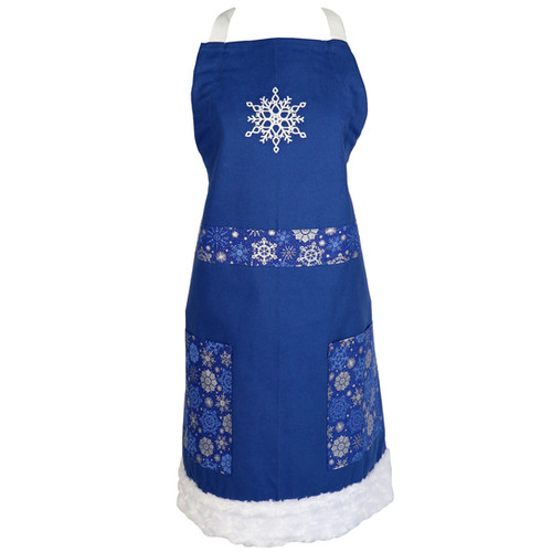 Snowflake Apron - Blue | Sew Colorful