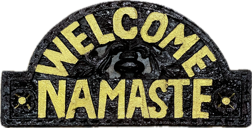 Welcome Namaste Wooden Board | XUDUSTORE