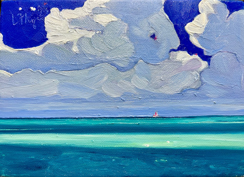 Bimini Oil Painting | Original 5x7 Canvas | lflynnfineart