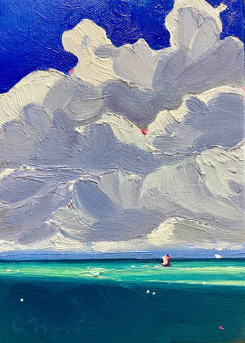 Bimini Original Oil Painting by lflynnfineart