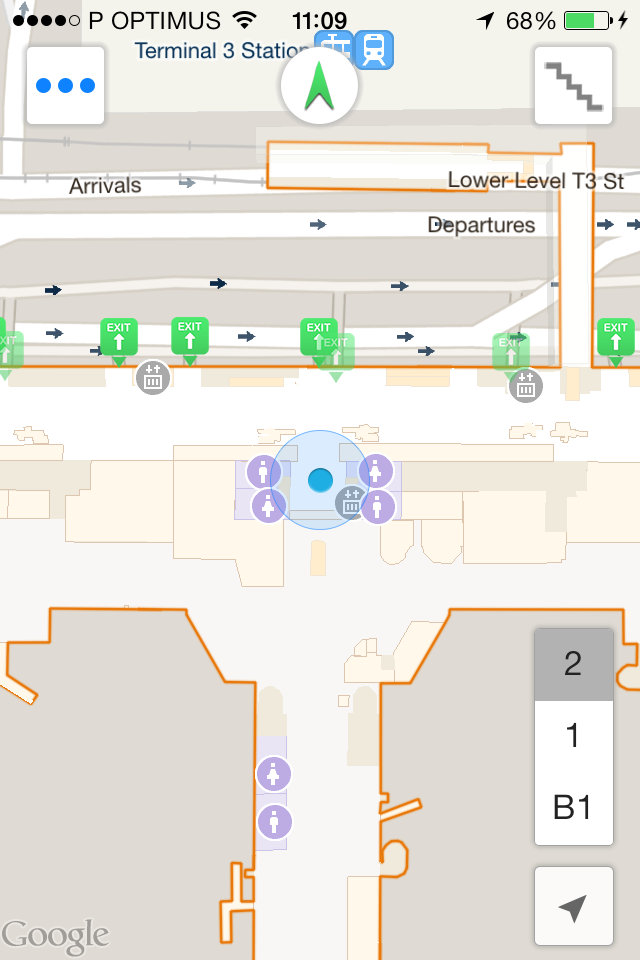 Emergency Exit | Google Indoor Maps | iPhone and iPad App