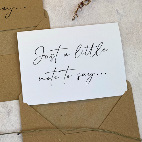 Just a little note - Style 4 | poppy-forrest-kraft