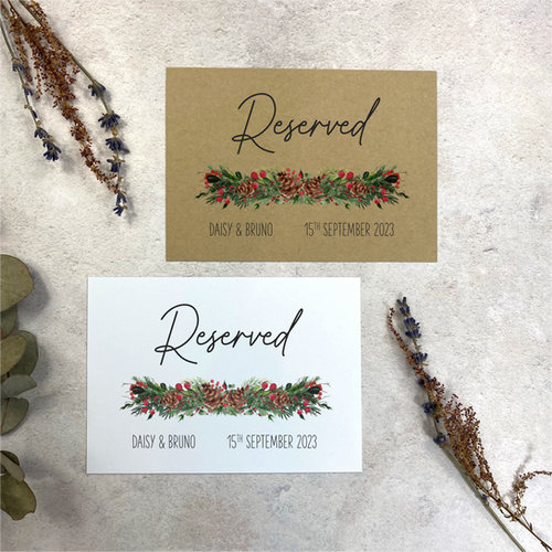 Christmas Berry Reserved Signs | poppy-forrest-kraft