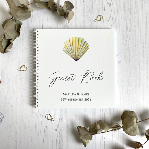 Guest Book - Seashell | poppy-forrest-kraft