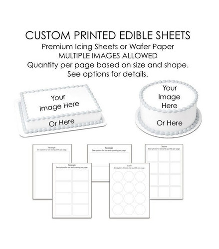 Custom Printable Edible Images /Photo Cake / Same Day/ Icing sheet ...
