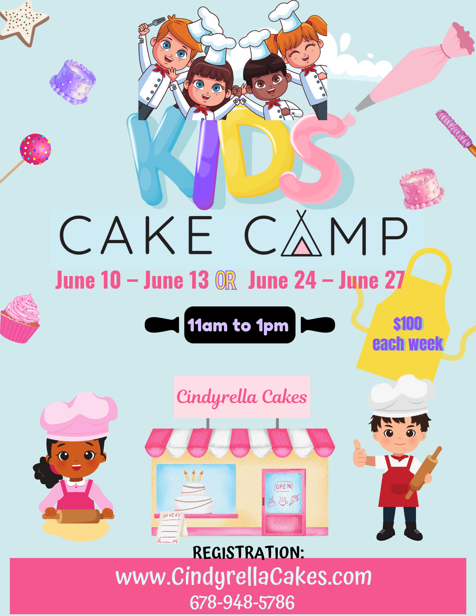 Cake Camp for Kids | Cindyrella Cakes