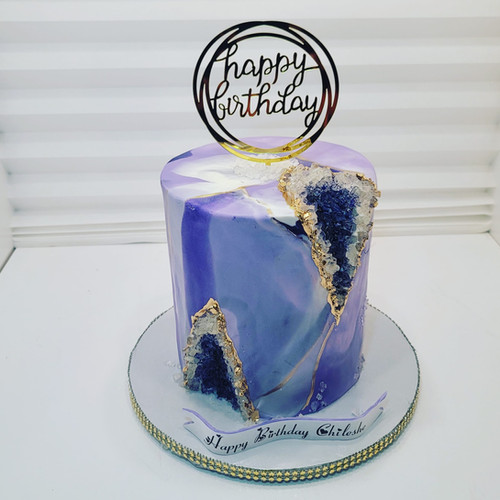 Geode Marble Cake | Cindyrella Cakes