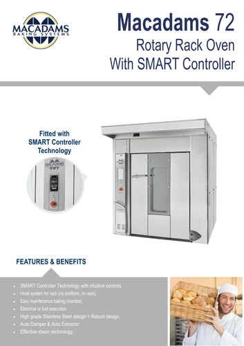 Macadams 72 Rotary Rack Oven With Smart Controller | Q Bake Catering