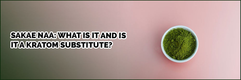 WHAT IS SAKAE NAA? A Kratom Alternative that's legal.