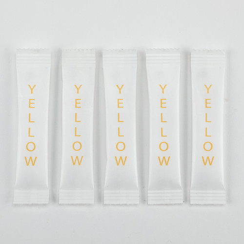 YELLOW (Sucralose) Sweetener PAPER Stick Packets, 1000 pieces | Le Must