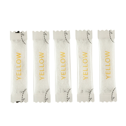 YELLOW (Sucralose) Sweetener CLEAR Stick Packets, 500 pieces | Le Must