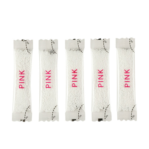 PINK (Saccharin) Sweetener CLEAR Stick Packets, 500 pieces | Le Must