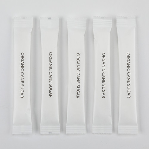 White Cane Sugar PAPER Stick Packets, 1000 pieces | Le Must