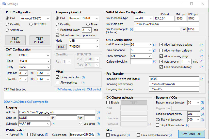TS-870 not working with VARAC | VarAC